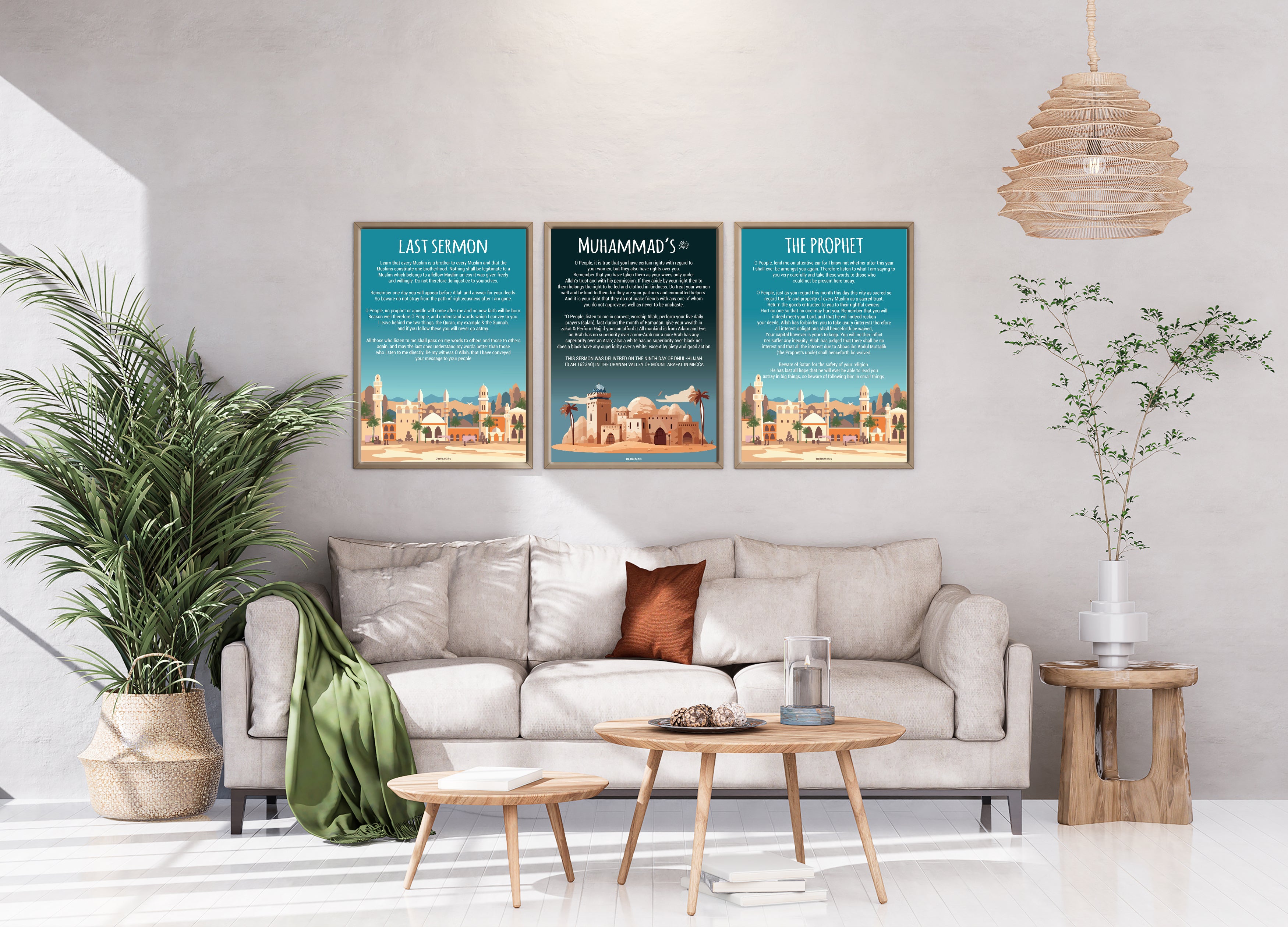 The Last Sermon – 3-Piece Canvas Painting | The Timeless Message of Un ...
